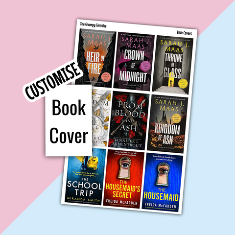 Custom Book Cover Stickers – The Grumpy Tortoise